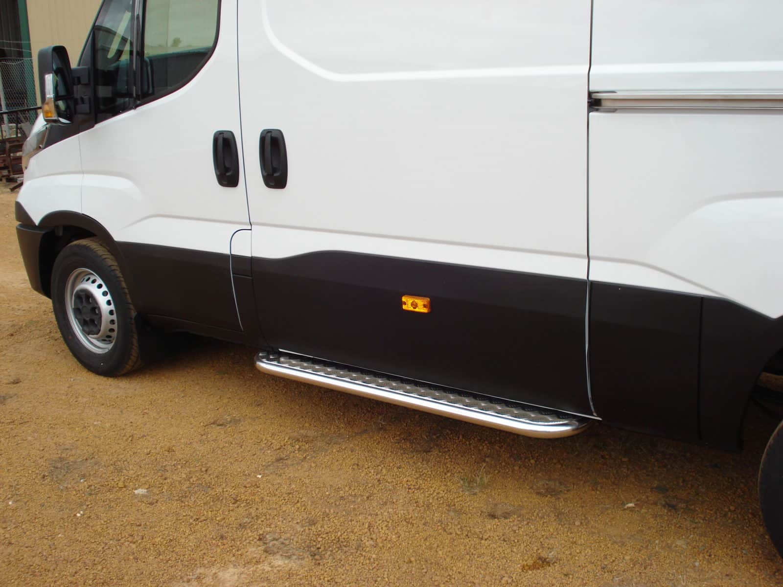 Iveco Daily side door forklift stop 2 - Irvin Bullbars